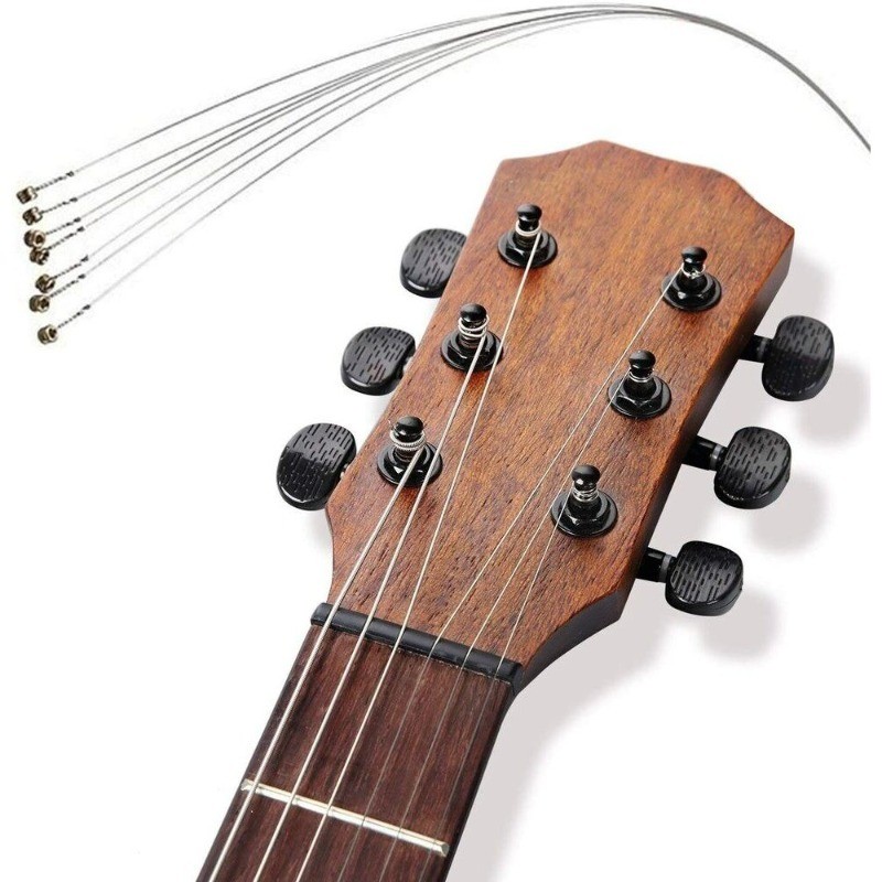 Acoustic Guitar Strings- For 6 String Guitar - Natural Clear & Focused ...