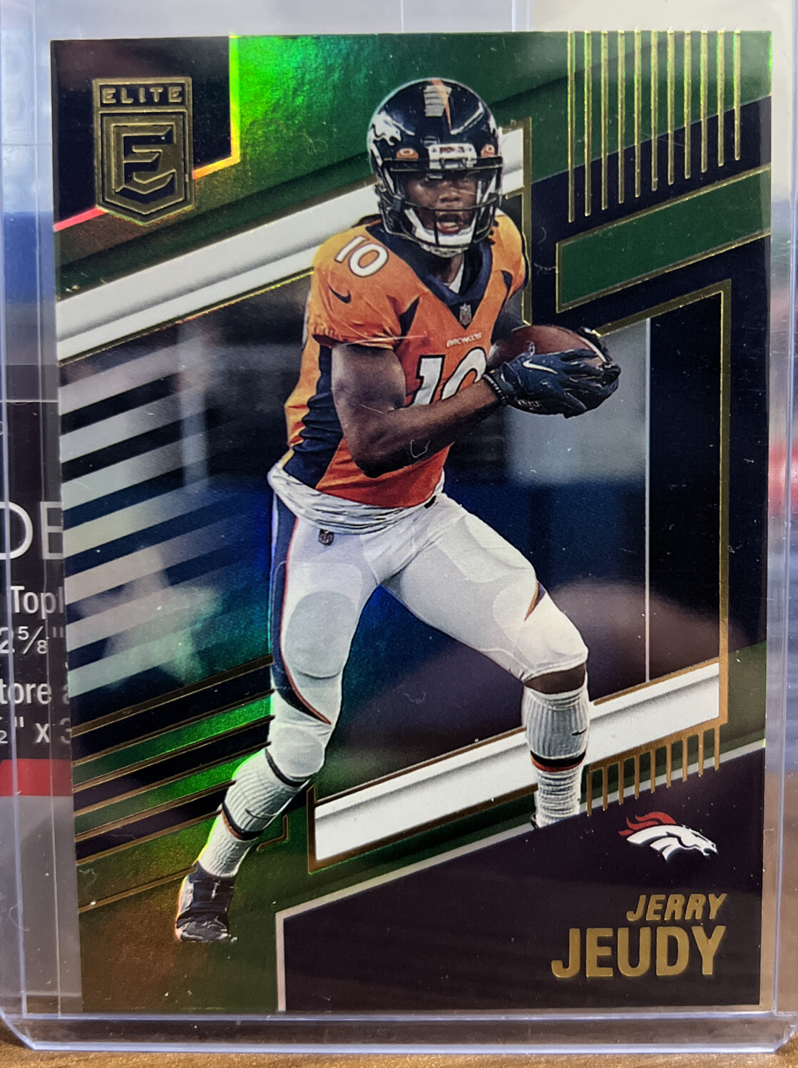 2022 Donruss Elite Jerry Jeudy Green Parallel #90 Broncos | eBay