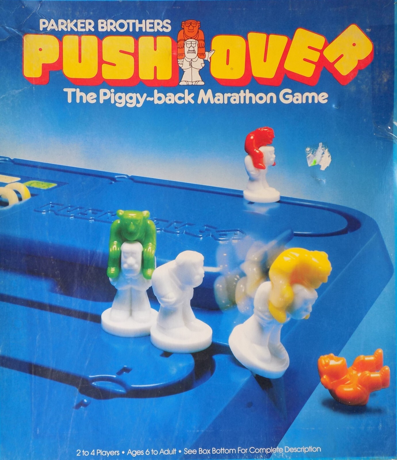 PUSH OVER The Piggy Back Marathon Game Parker Bros. VTG 1981 For Parts ...