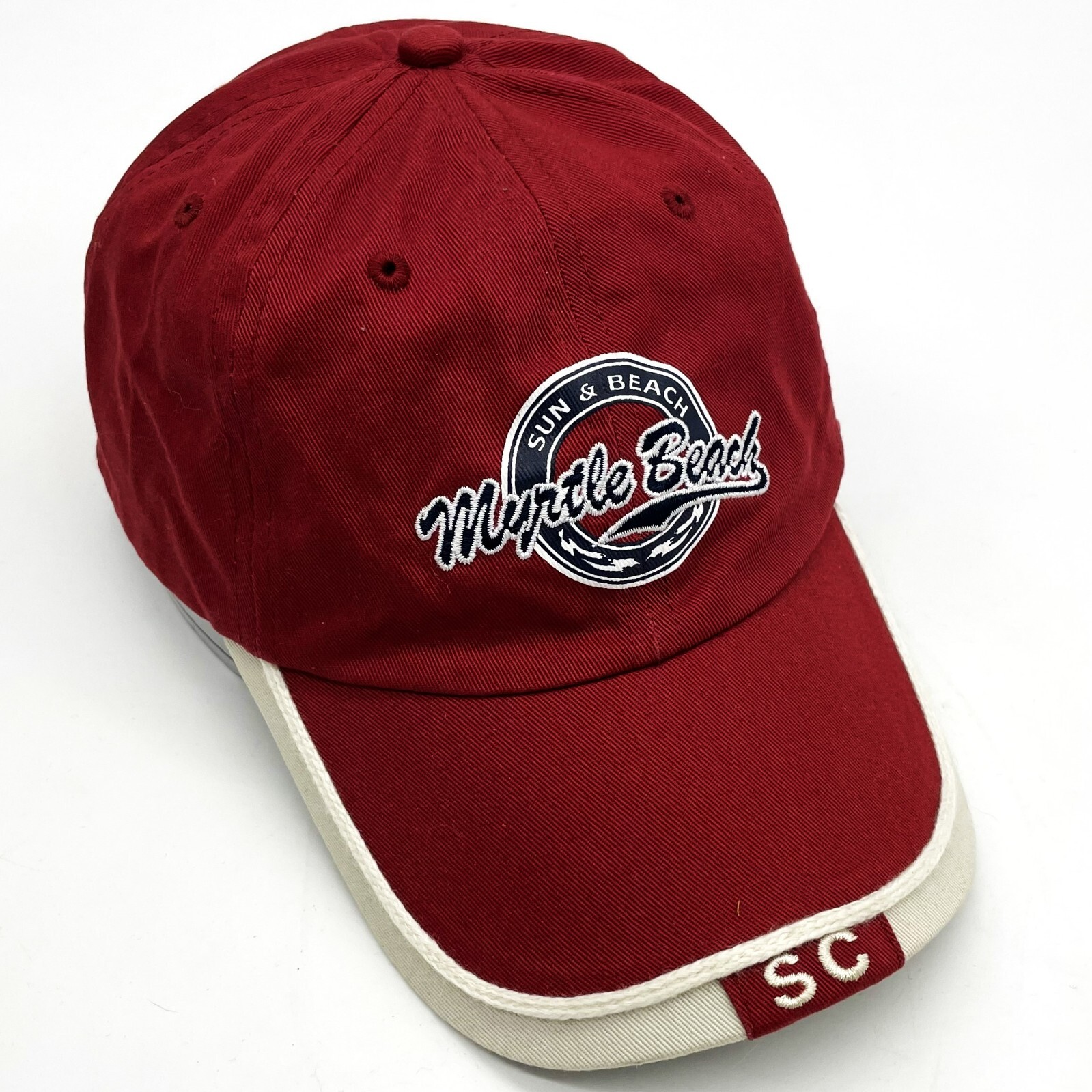 Myrtle Beach Hat Mens OSFA Sun Beach Curved Bill Adjustable Baseball ...