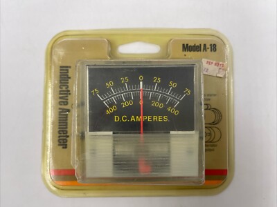 Rare Vintage ACTRON Inductive Ammeter Model A-18 D.C. Amperes NEW | eBay