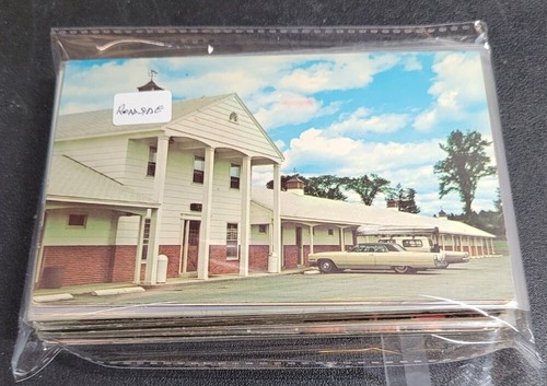 Roadside America Postcards Lot of (50) Random Pulled Motels Restaurants ...