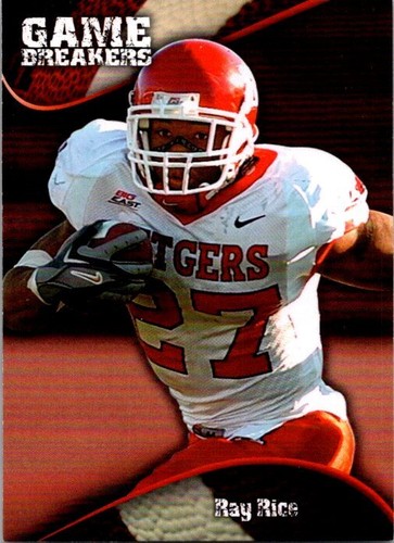 2008 Press Pass Game Breakers #19 Ray Rice Rutgers Scarlet Knights ...