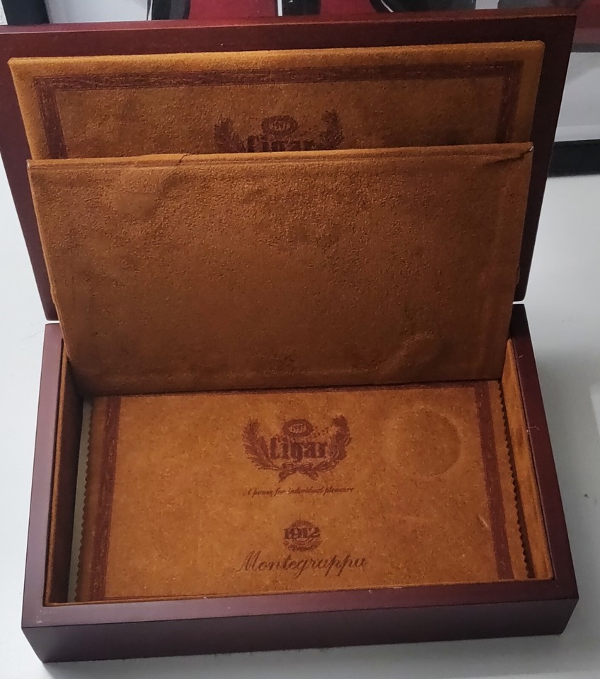 Montegrappa Limited Edition Wood Tooled Leather Pen Empty Box with ...