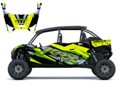 2020 - 2024 Kawasaki Teryx KRX 4 Door 1000 Graphic Kit -Pro Edition D39 ...