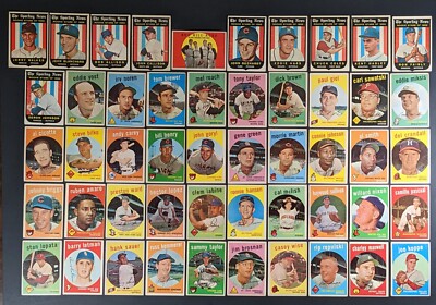 1959 Topps Baseball Starter Set 50 Cards | eBay