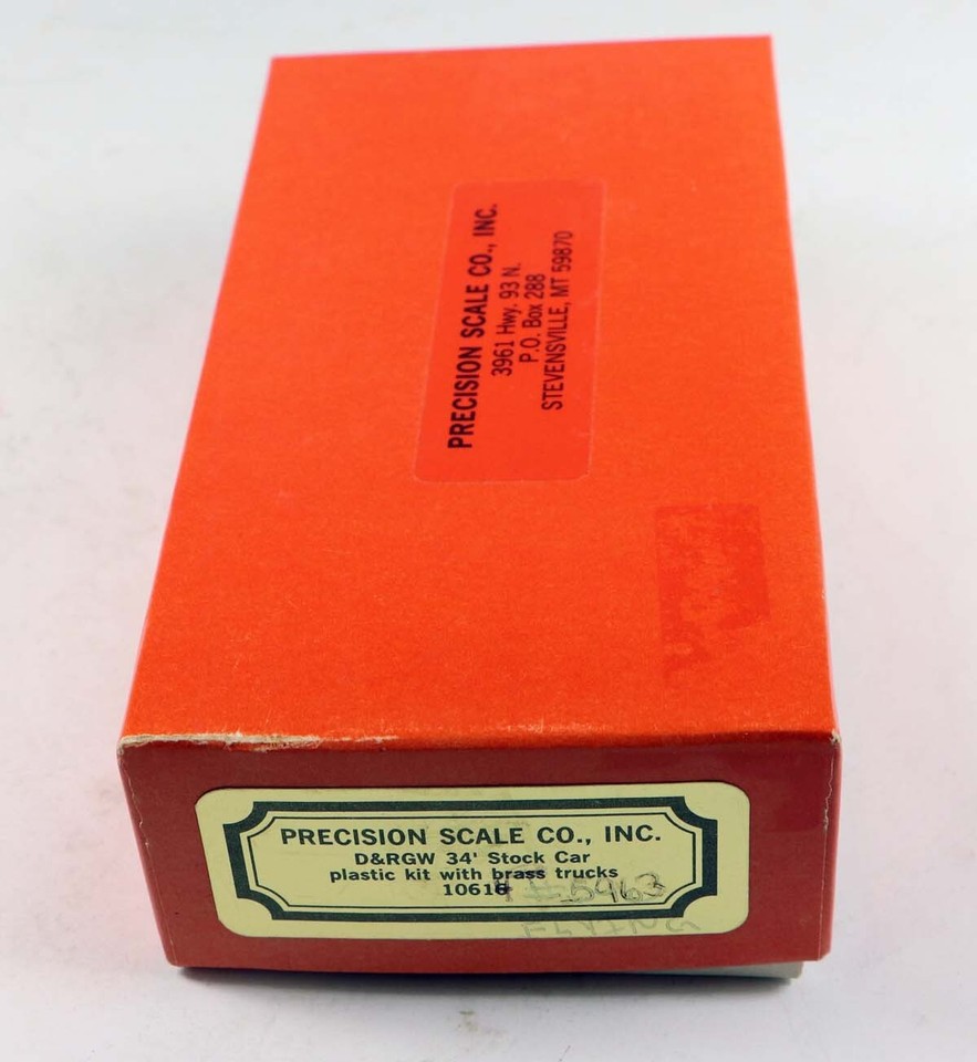 Precision Scale #10617 34' Stock Car Kit D&RGW #5463 1/87 HOn3 Scale | eBay