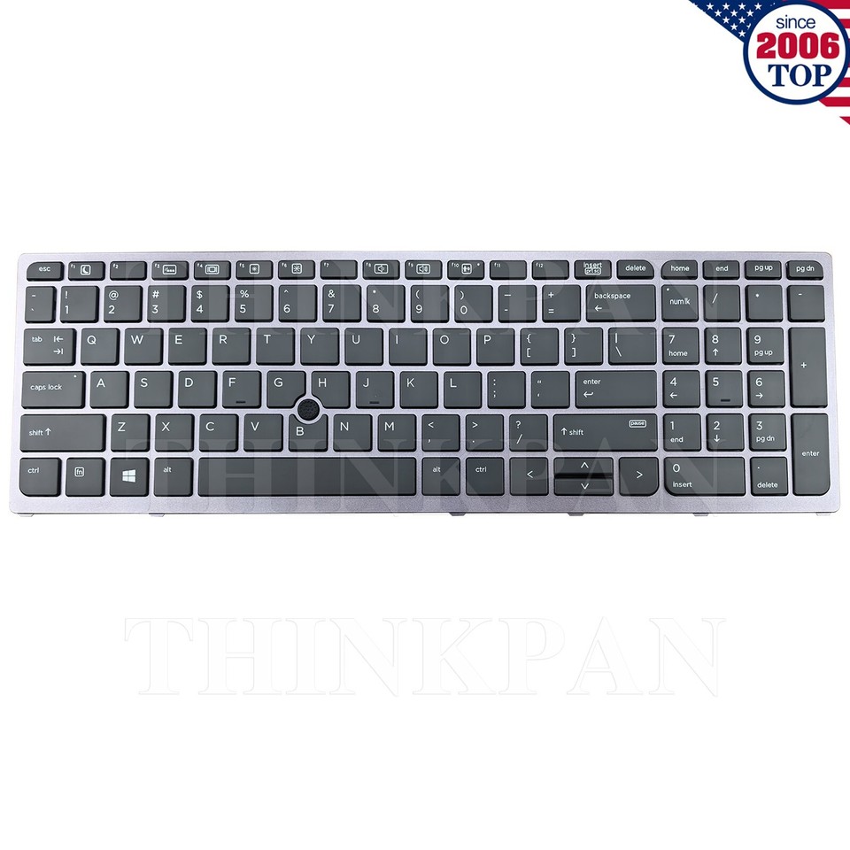 New US Backlit Gray Keyboard for HP Zbook 15 G3 15 G4 17 G3 17 G4 ...
