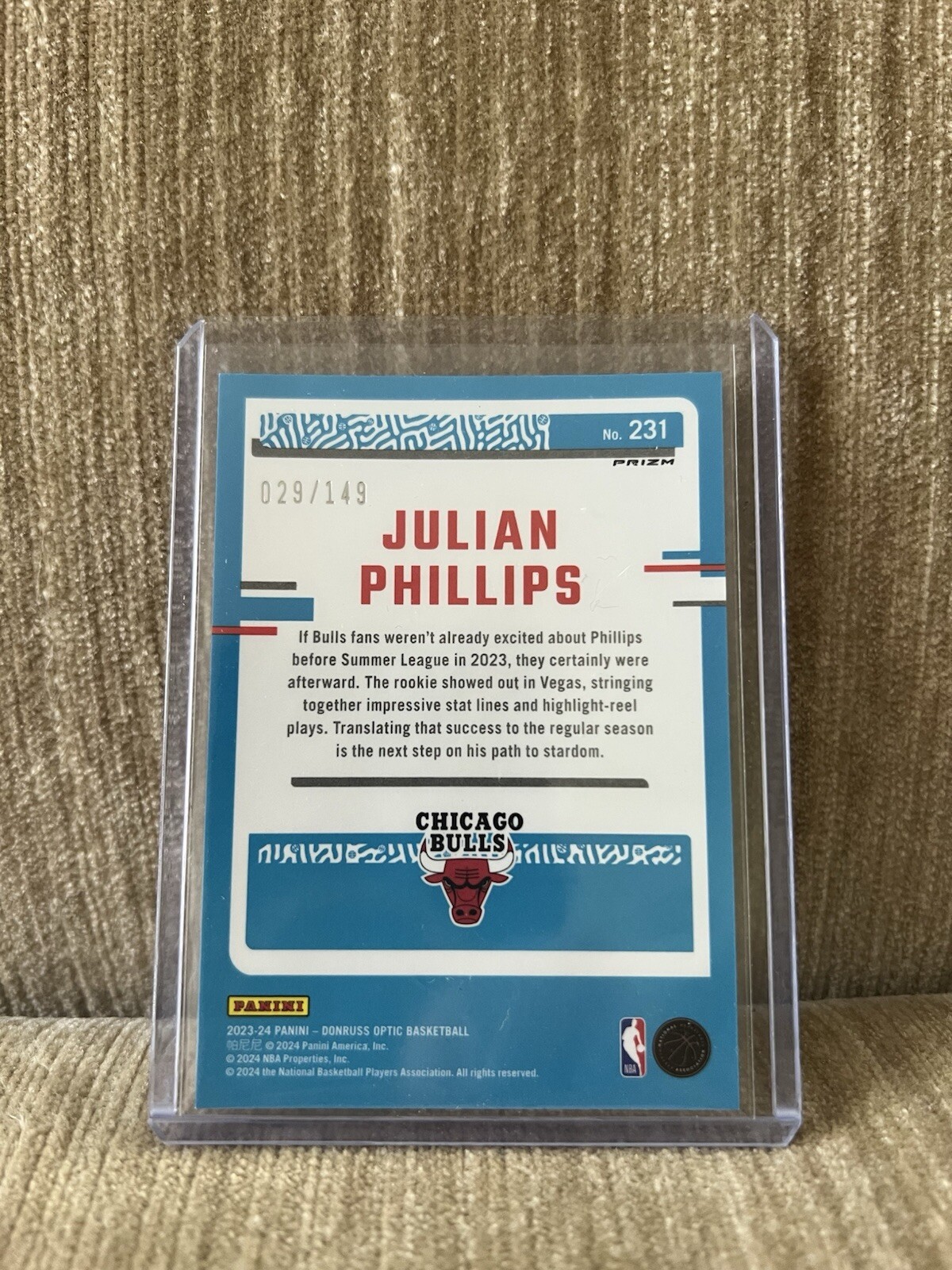 2023-24 Panini Donruss Optic - Rated Rookie Julian Phillips #231 Lime ...