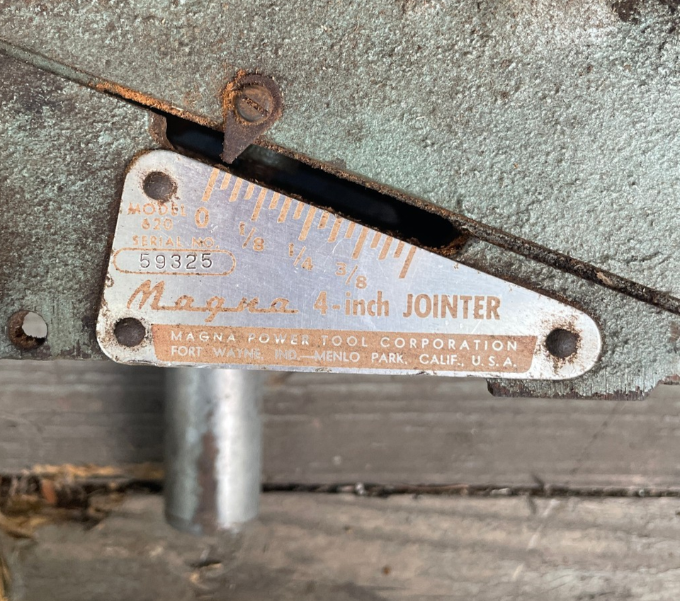 SHOPSMITH (Magna) MARK V, 4'' JOINTER, Model 620, Used | eBay
