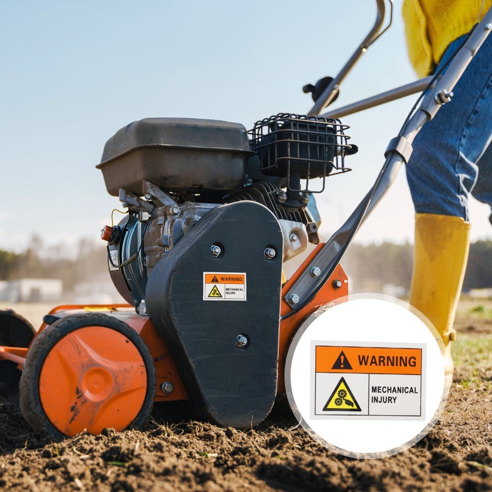 Signs for Business Injury Adhesive Desk Warning Caution Safety Decals ...