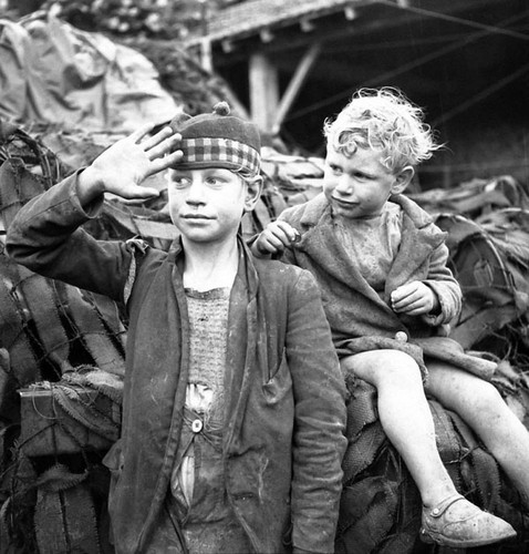 WWII B&W Photo Canadian Medic Treats Injured French Child WW2 World War ...