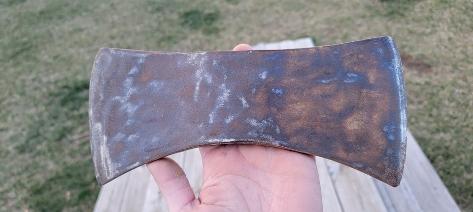Vintage Antique Double Bit Axe Head 10 Inch 3 Pound 11 Oz Flared Bit No ...