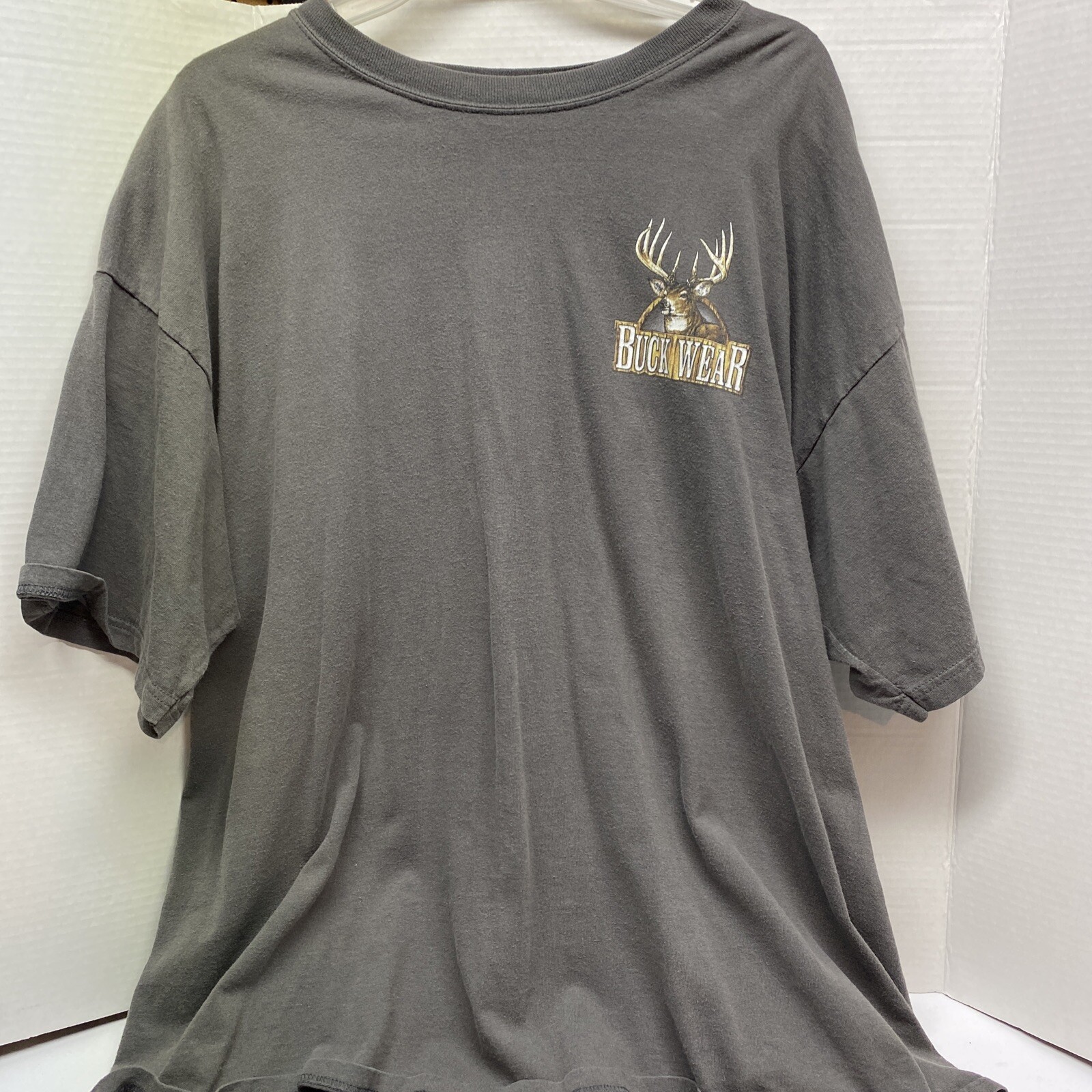 Buck Wear T-Shirt Men's Hunting Deer 2XL DOUBLE SIDED What Happens At ...