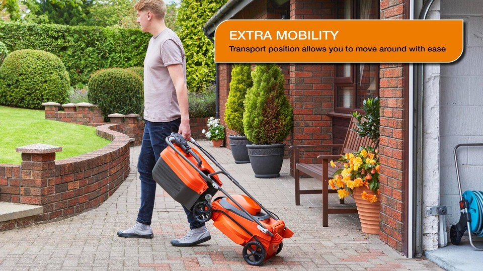 Flymo 40V SimpliStore 340 Li Cordless Lawnmower - Brand New | eBay UK