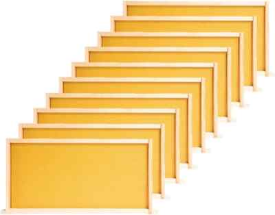 Deep Brood Bee Hive Frames and Wax Foundations,10 Pack Honey Bee Frames ...