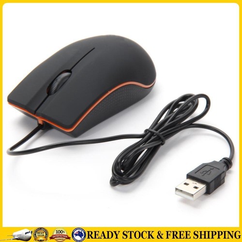 USB 3D Wired Optical Mini Mouse Mice For PC Laptop Computers black *AU ...