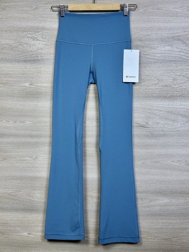 Lululemon Align HR Mini Flare Pant 28” Nulu Size 4 Utility Blue UTYB ...