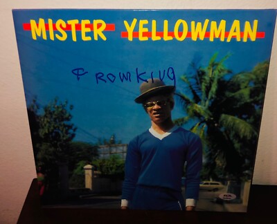 Yellowman Mister Yellowman Reggae Dancehall Signed Vinyl Record LP PSA ...