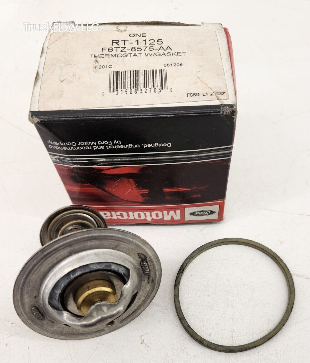 Ford /Motorcraft Thermostat w/Gasket RT-1125 (F6TZ-8575-AA) NOS 7.3 ...