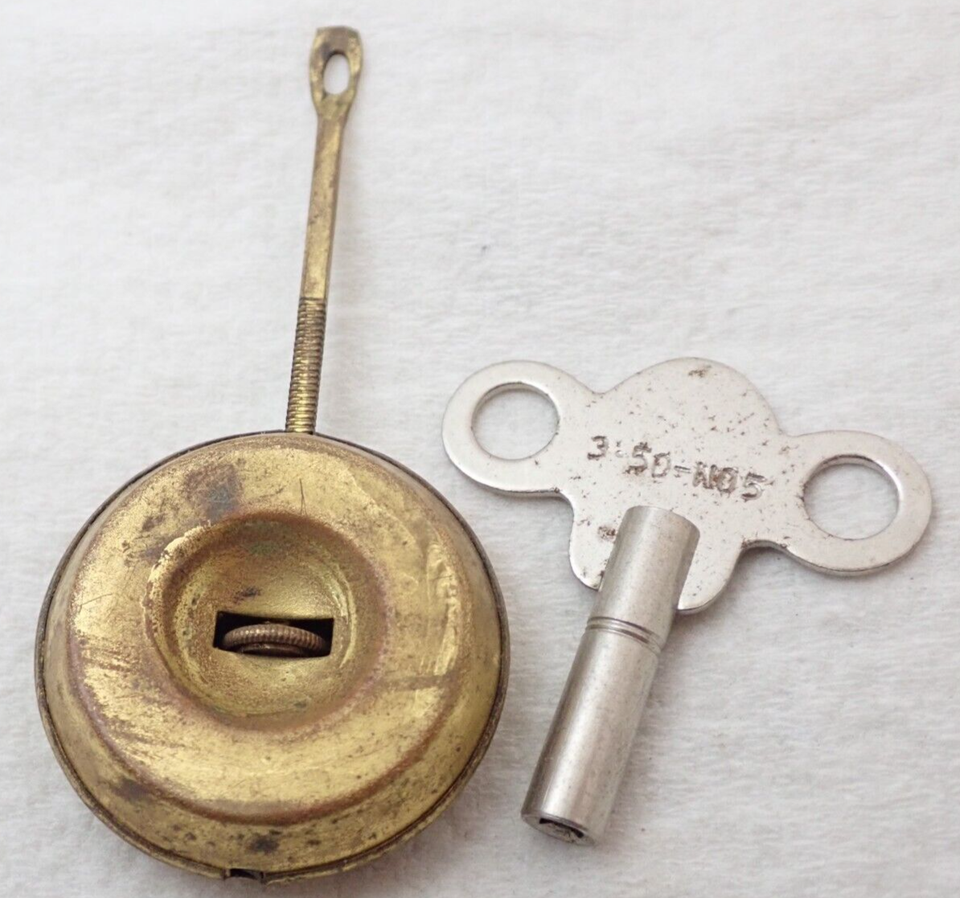 ANTIQUE ANSONIA MANTEL SHELF CLOCK KEY & PENDULUM PARTS | eBay