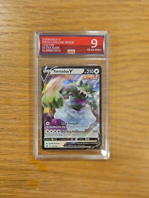 2021 Pokemon TCG Tornadus V SWSH Chilling Reign Grade 9 Near Mint #124 ...
