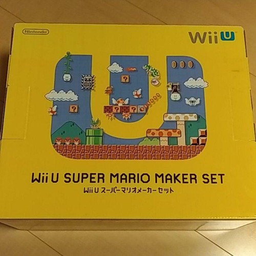 Nintendo Wii U Super Mario Maker Console set white body 32GB Rare Japan ...
