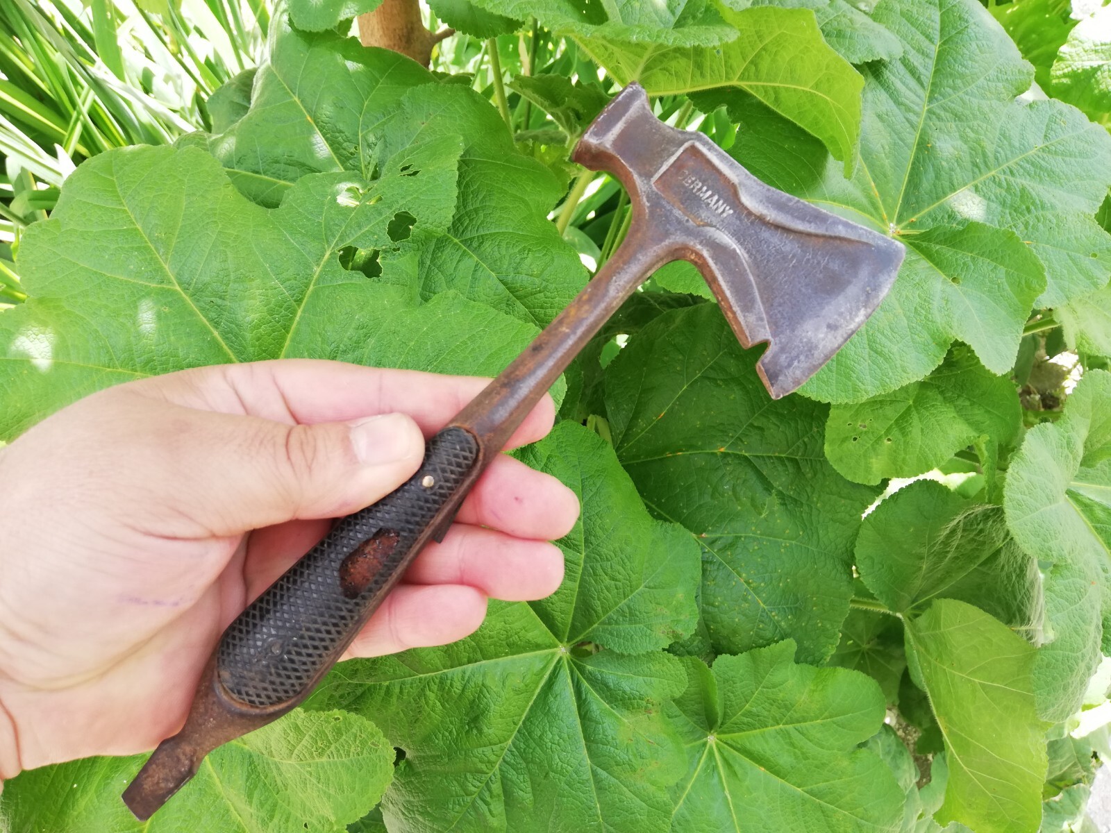 Vtg Old DGM 5664-87 WW2 WWII German HJ Multitool Axe Hatchet Hammer ...