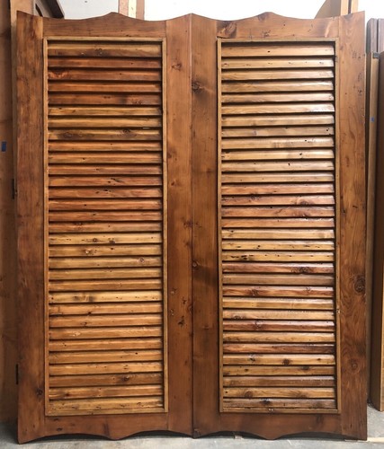 Rustic Cafe Saloon doors 77" X 83-1/2" Rustic Reclaimed lumber Doug Fir ...
