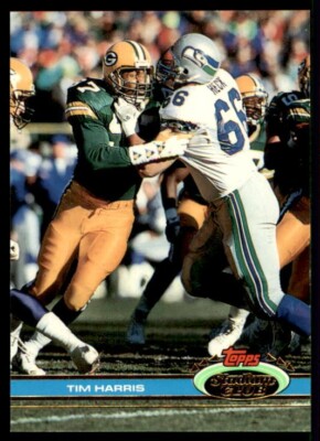 1991 TOPPS STADIUM CLUB FOOTBALL CARD GREEN BAY PACKERS #285 TIM HARRIS ...