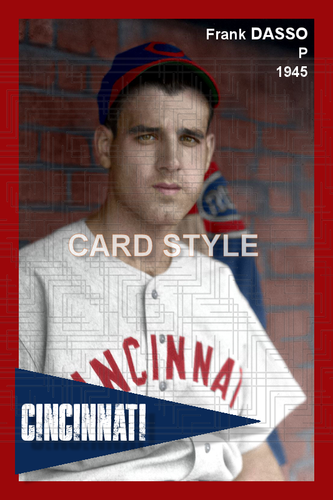 Frank Dasso - 1945 Cincinnati Reds - choose a size - colorized print | eBay