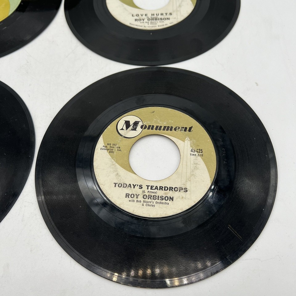 Roy Orbison 45 rpm, 7” Hit Vinyl Records Monument Label Group Of 6 | eBay