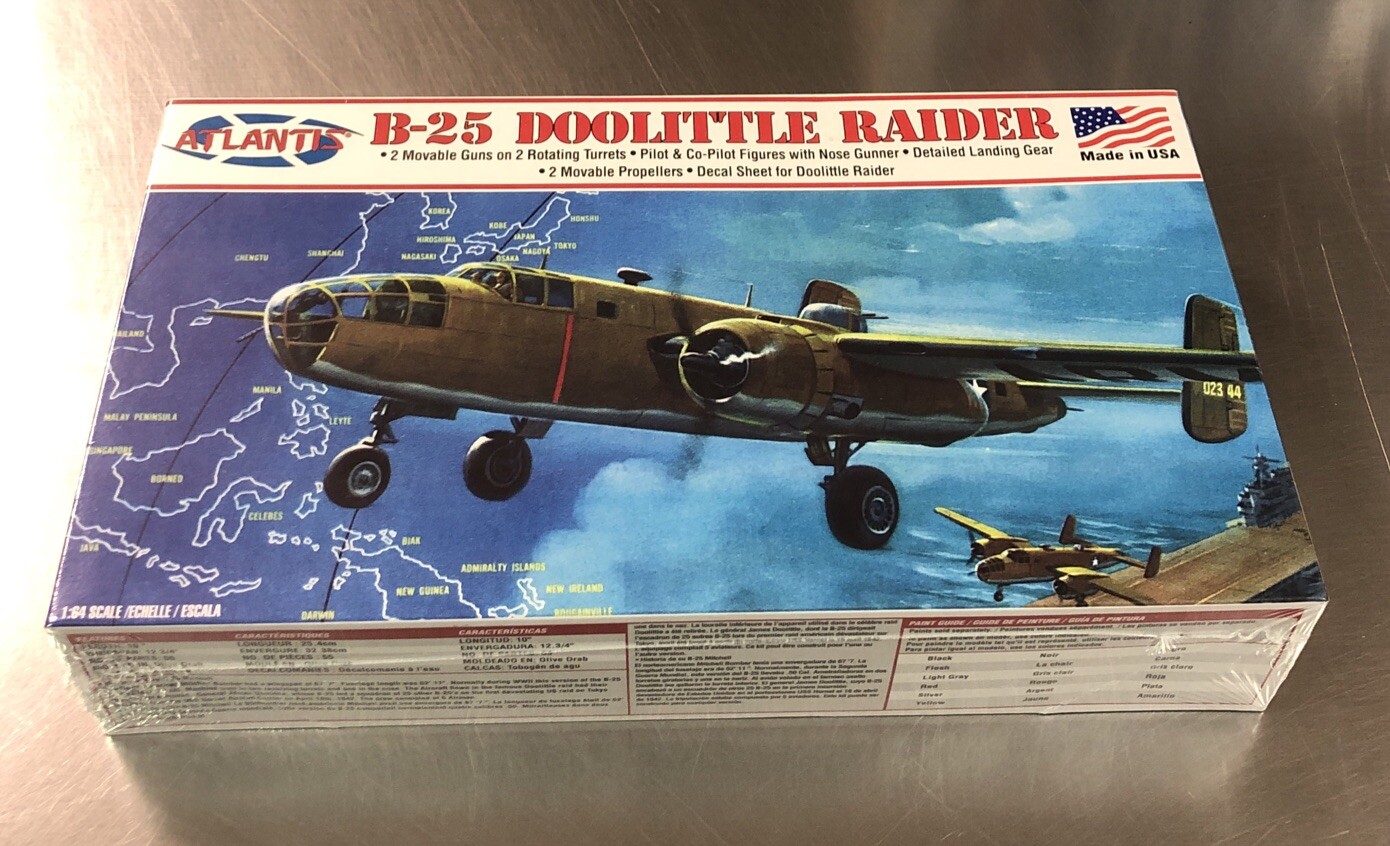 ATLANTIS B-25 DOOLITTLE RAIDER MODEL-KIT PILOT & CO-PILOT W/ NOSE ...