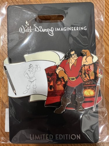Disney WDI Off the Page Villain Beauty and the Beast Gaston LE 300 Pin ...