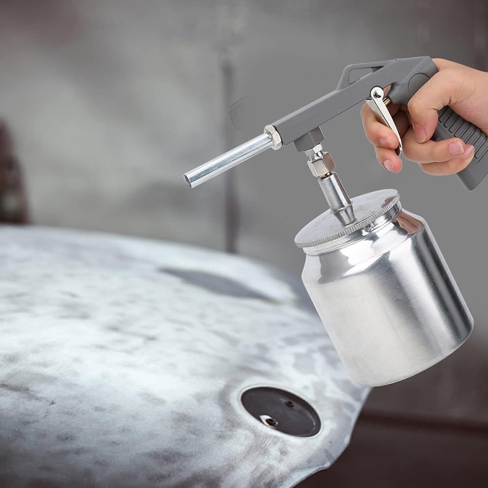 1/4" NPS Automotive Air Undercoating Spray Gun 25 ounce Suction Feed ...