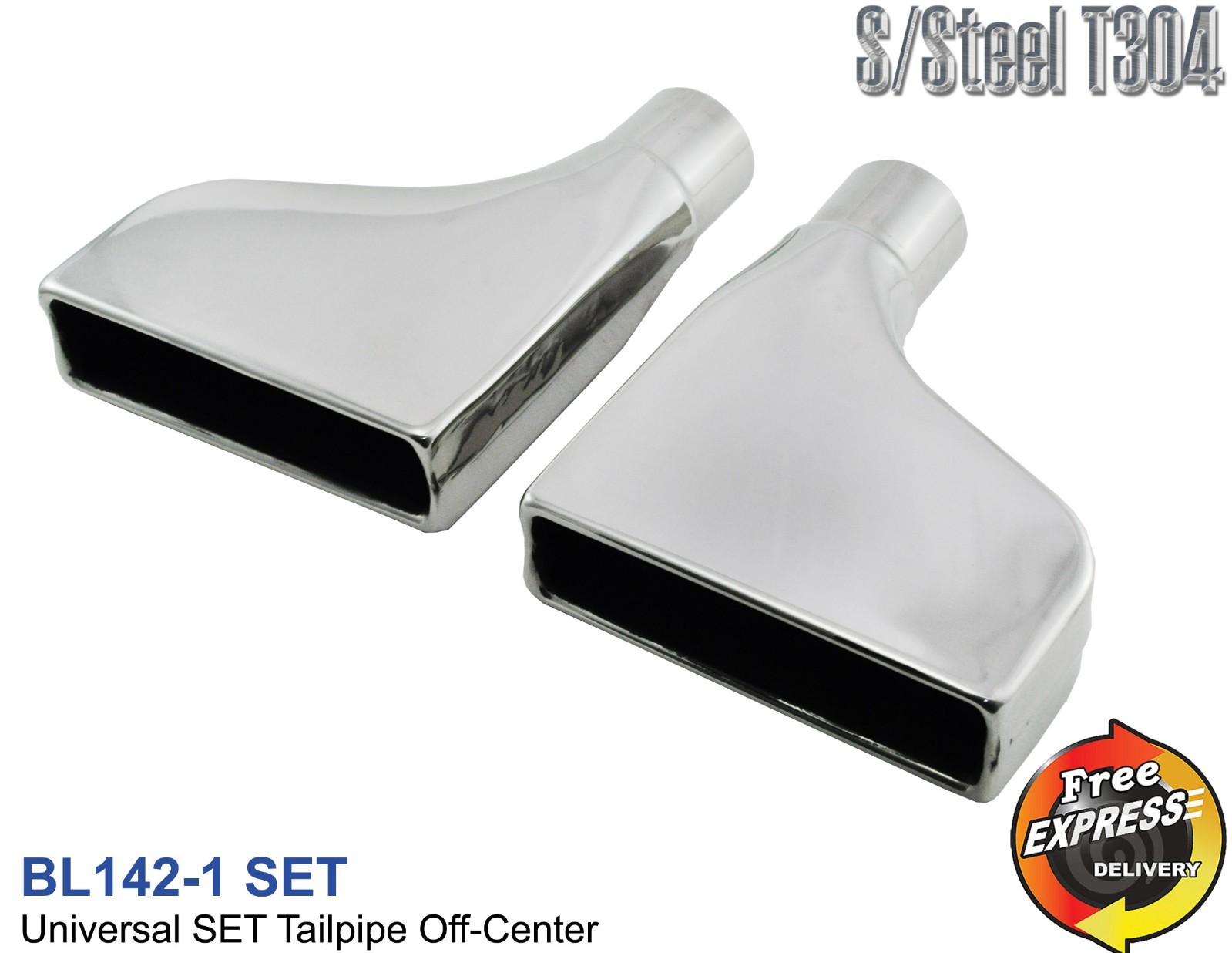 Exhaust Tip Tailpipe trim SET for Chevy Camaro Style Extra wide Off ...