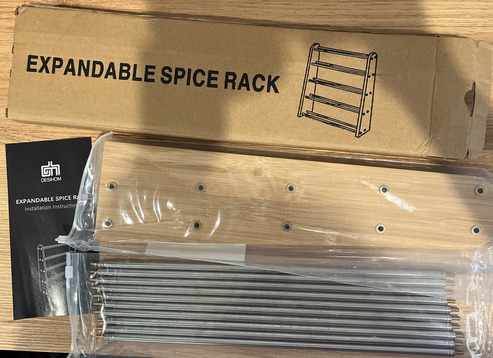 5-Tier Expandable Retractable Spice Rack Storage For Any Sz Countertops ...
