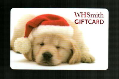 WHSMITH ( UK ) Sleeping Puppy Wearing Santa Hat ( 2010 ) Gift Card ( $0 ...