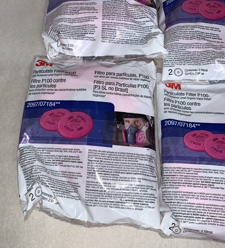 (8) 3M P100 Particulate Filter 2097/07184 (4) Packs of (2) | eBay