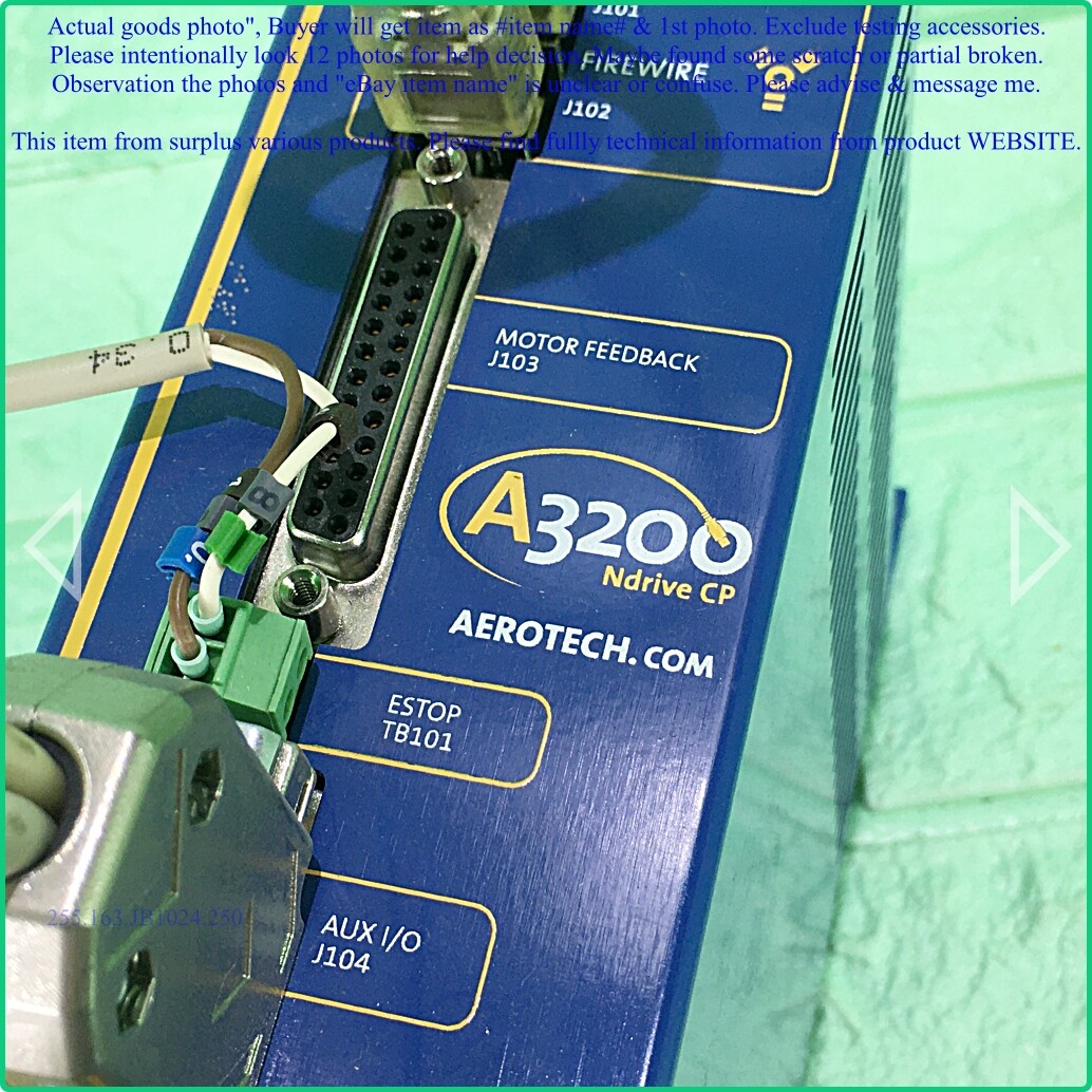 AEROTECH A3200 Ndrive CP NCDRIVE20-AUXPWR, Servo drive as photo, sn ...