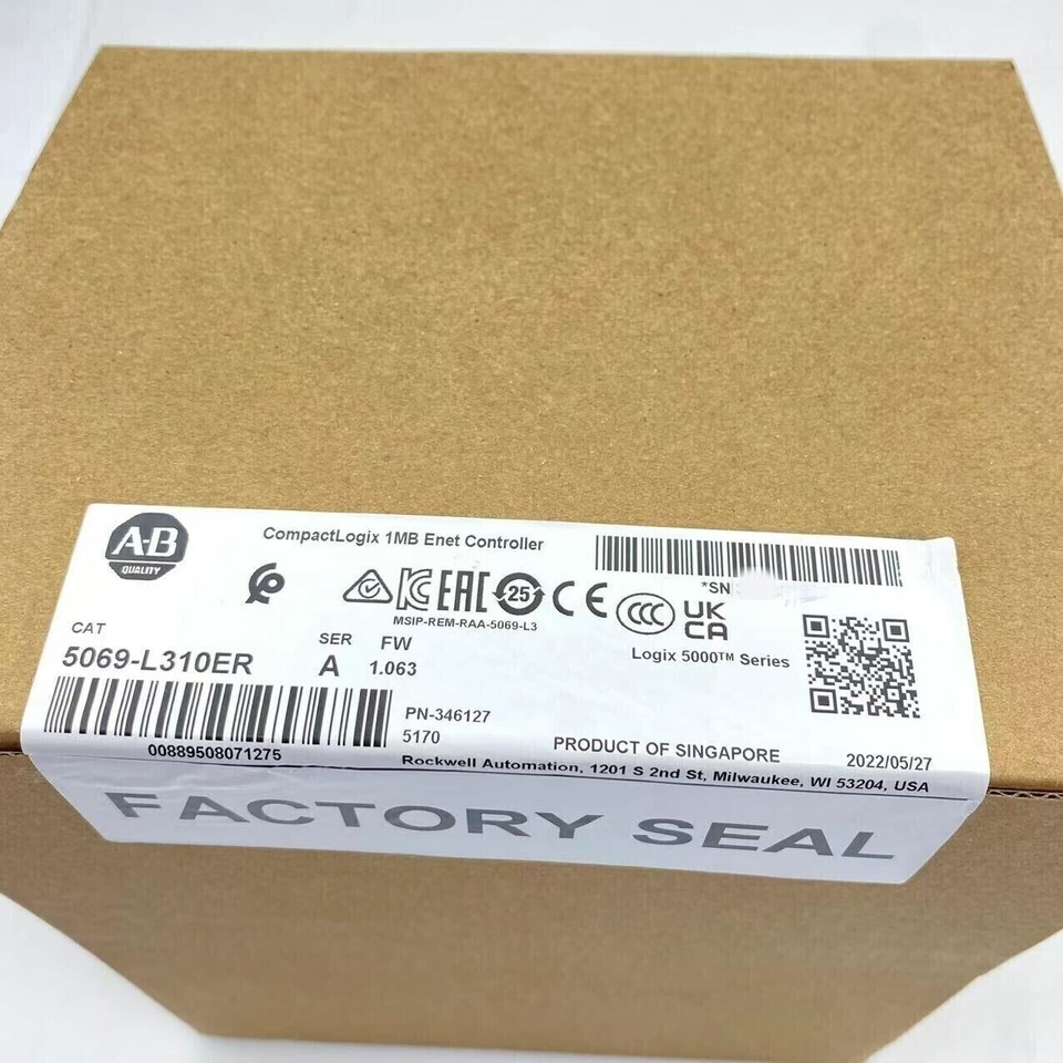 NEW AB 5069-L310ER Allen-Bradley SER A CompactLogix 1MB Controller ...