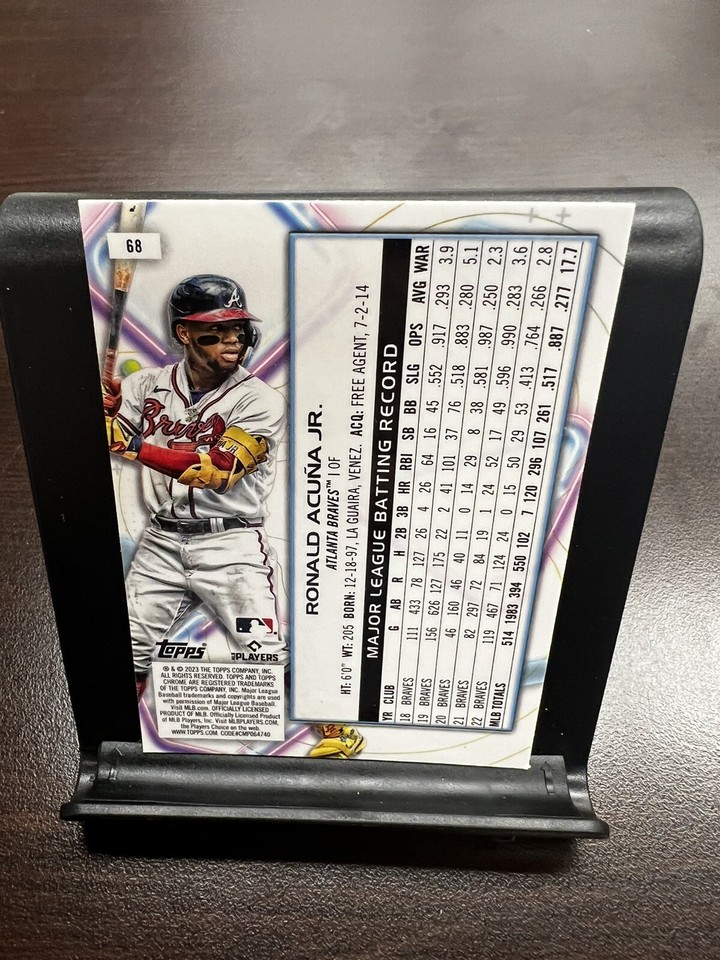 2023 Topps Chrome Cosmic RONALD ACUNA JR. Base Card #68 MVP 🔥 | eBay
