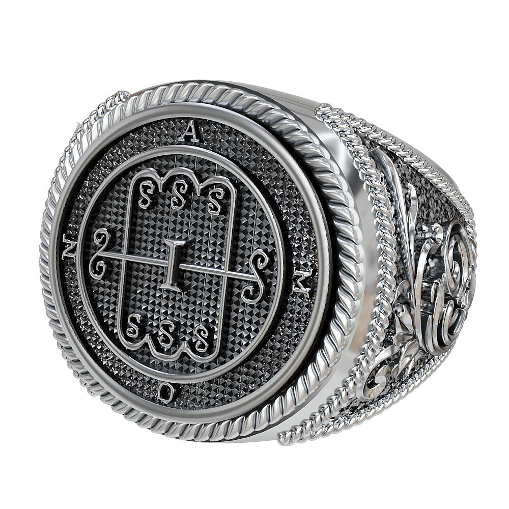 925 Sterling Silver Seal of Amon Ring Lesser Key of Solomon Jewelry | eBay