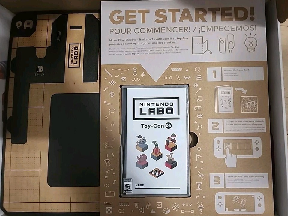 Nintendo Labo Toy-Con 04 VR Starter Set +Blaster Switch Open Box Never ...