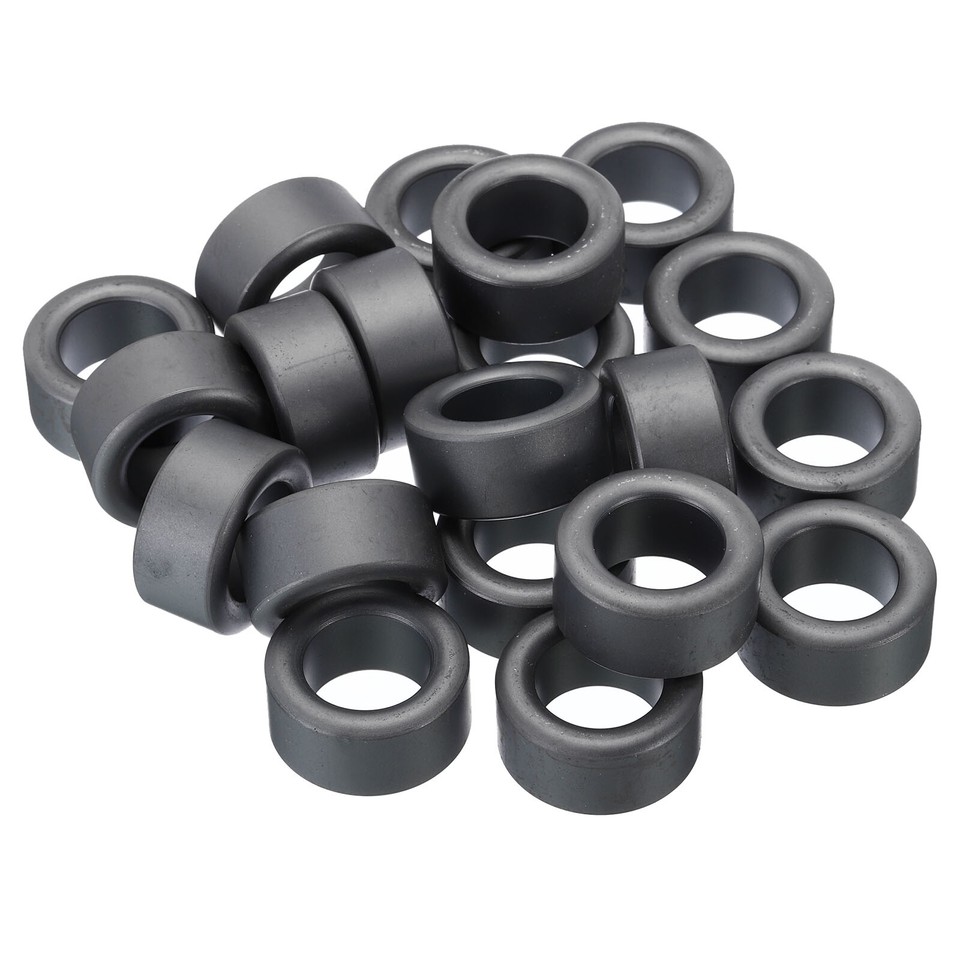20Pcs Ferrite Toroid Core, Toroid Core 1.2"ODx0.7"IDx0.6"H Ferrite ...