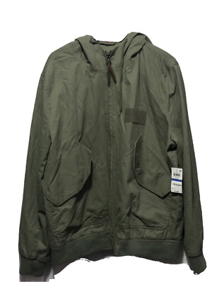 American Rag Army Green Cotton Jacket Zip Size XL Brand New! | eBay