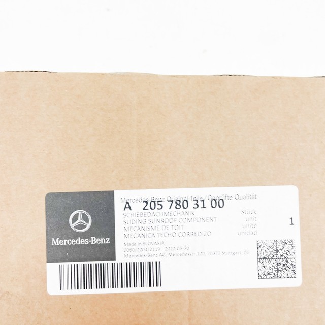 Mercedes-Benz C C205 Right Sliding Roof Mechanics A2057803100 Genuine ...