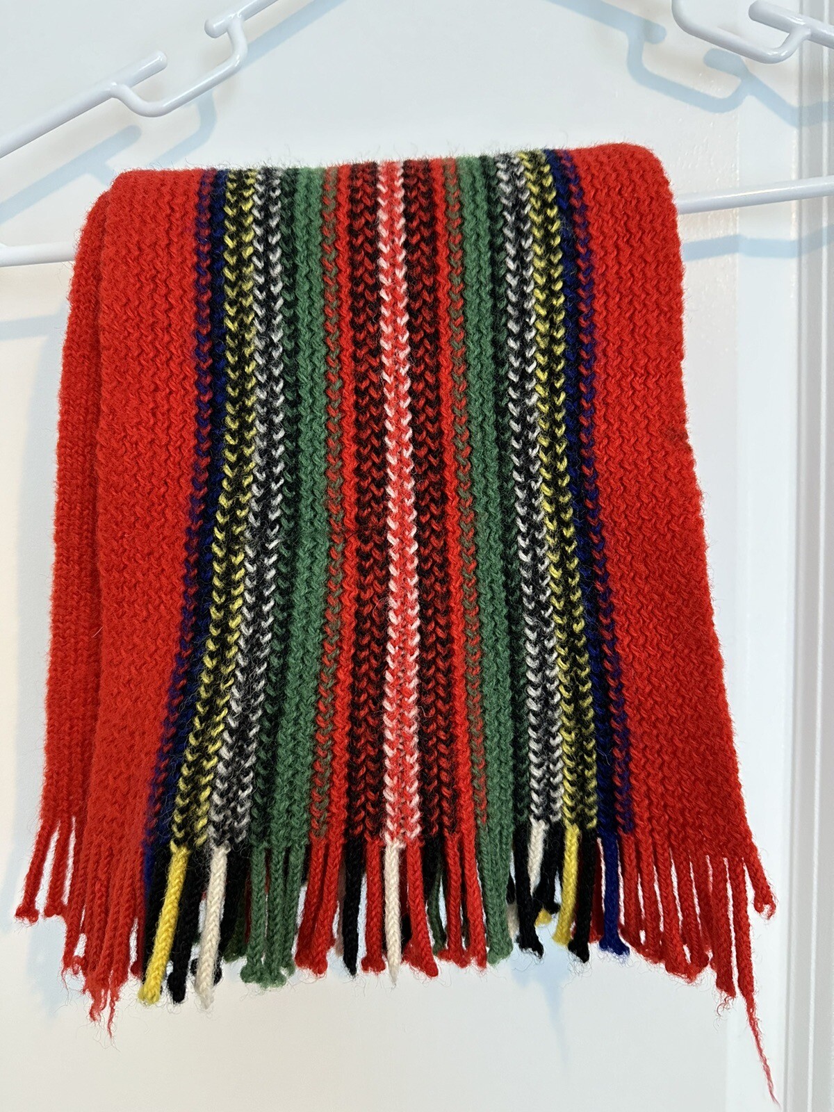 VINTAGE Prince Charles Red Striped 100% Wool Made in … - Gem