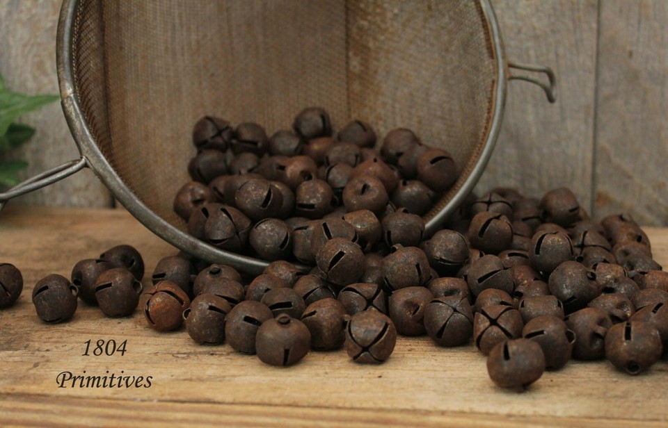 144 Primitive Rusty Tin Jingle Bells 16 mm ~ 5/8" | eBay
