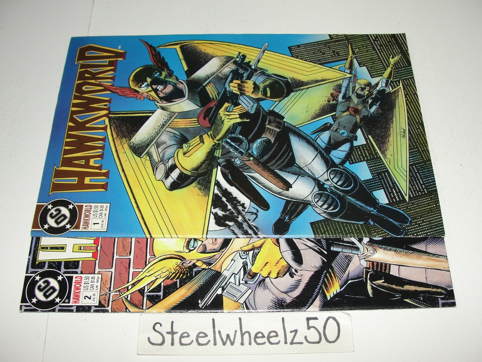 Hawkworld #1 & 2 Comic Lot DC 1990 Timothy Truman John Ostrander Graham ...